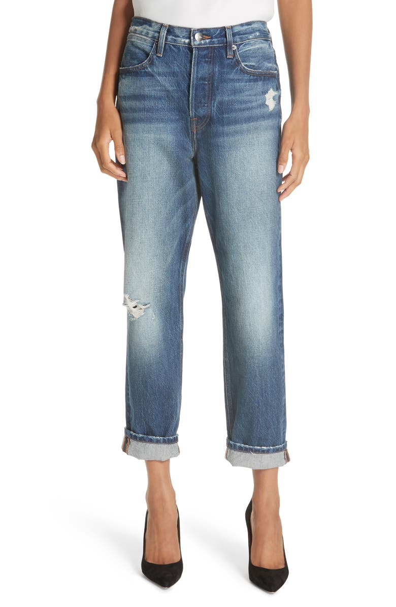 FRAME Le Pegged Cuffed Crop Jeans | Nordstromrack