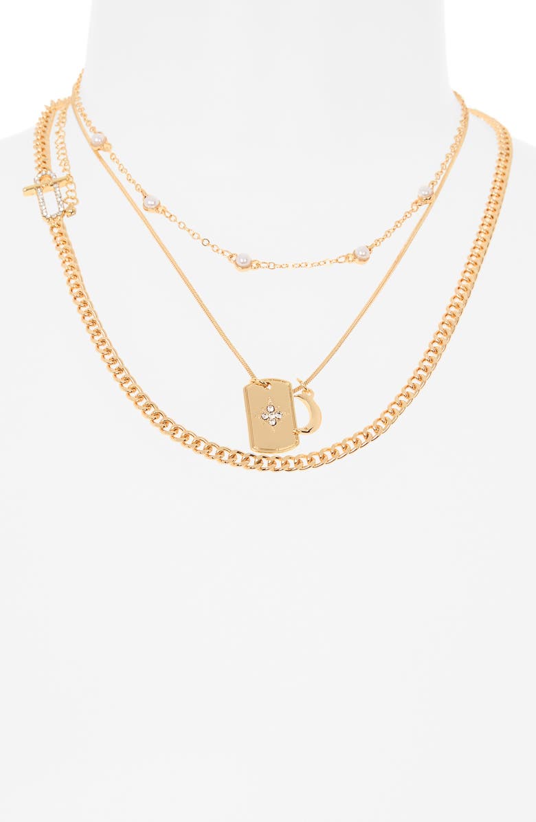 NORDSTROM RACK Layered Tag Pendant Necklace | Nordstromrack