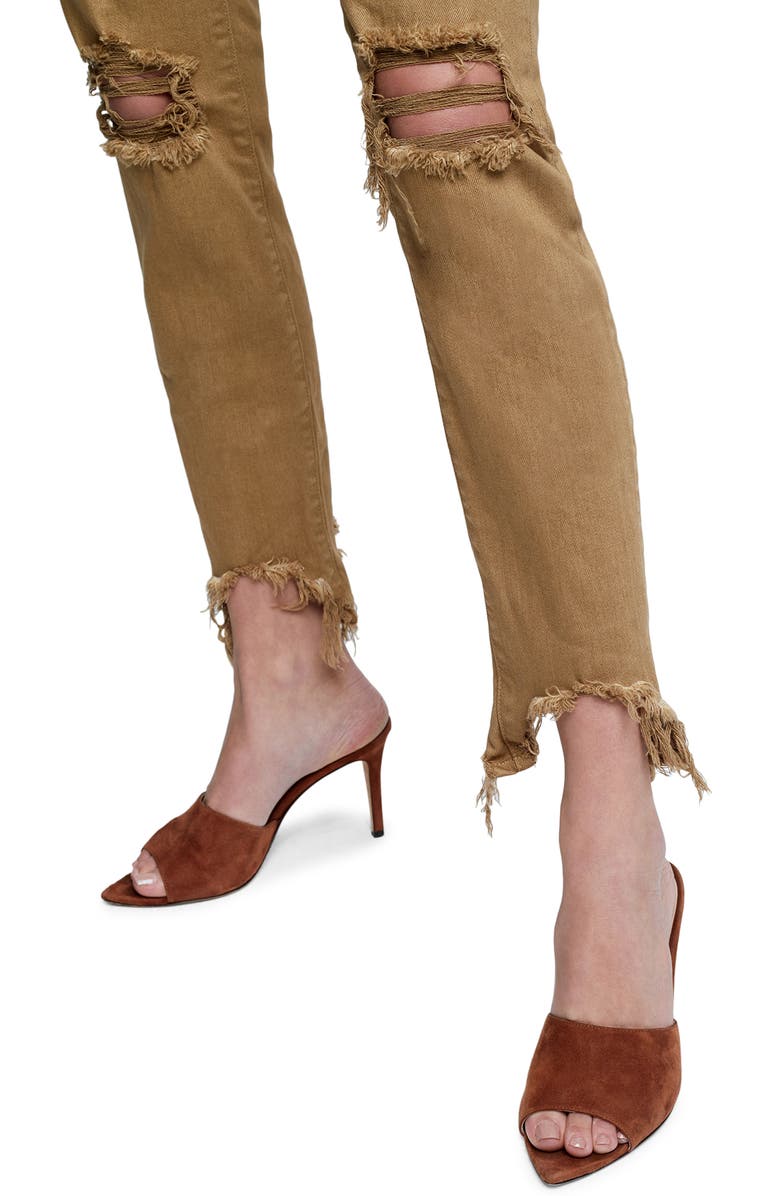 L'AGENCE High Line Ripped Slim Pants | Nordstromrack
