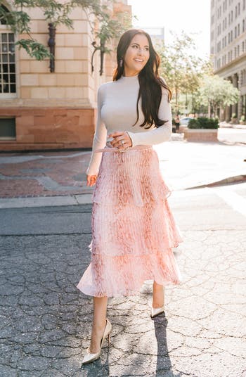 Rachel Parcell Tiered Pleated Skirt | Nordstrom