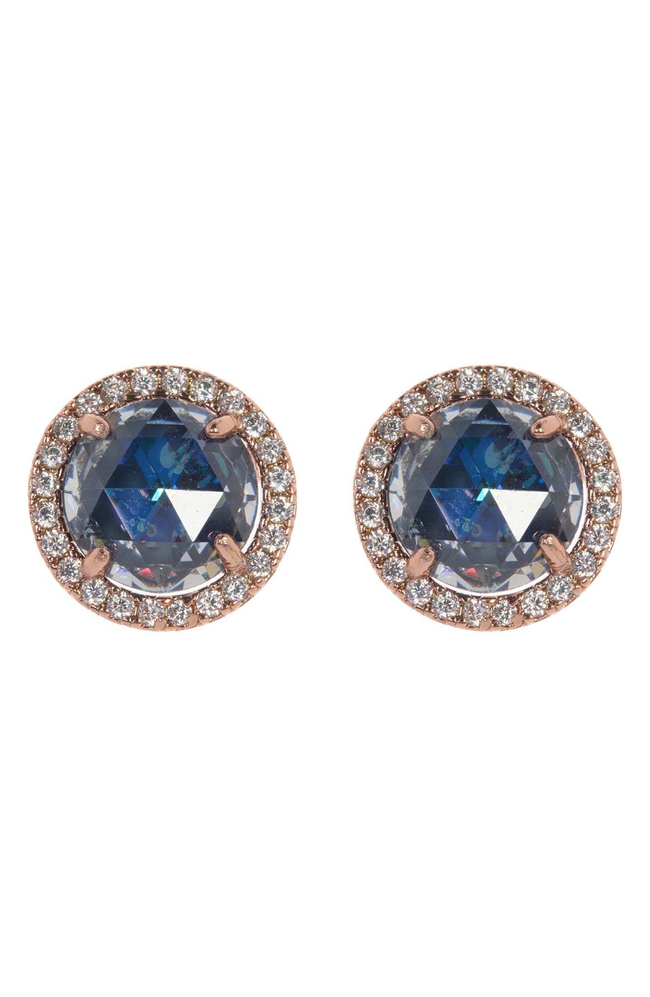 Kate Spade New York bright ideas cz halo round stud earrings ...