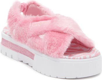 PUMA Baby Phat x Mayze Faux Fur Sandal (Women) | Nordstromrack