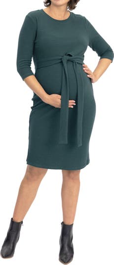 Angel Maternity Tie Waist Maternity/Nursing Dress | Nordstrom