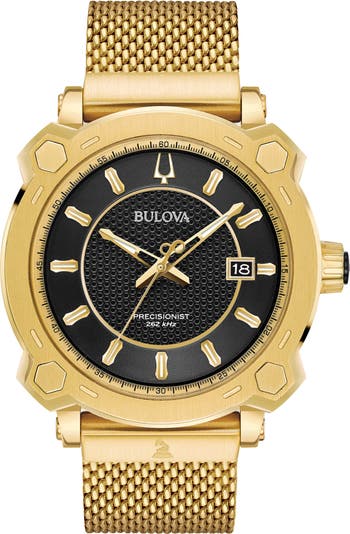 BULOVA Precisionist Grammy Awards Edition Mesh Strap Watch, 44mm x 12mm ...