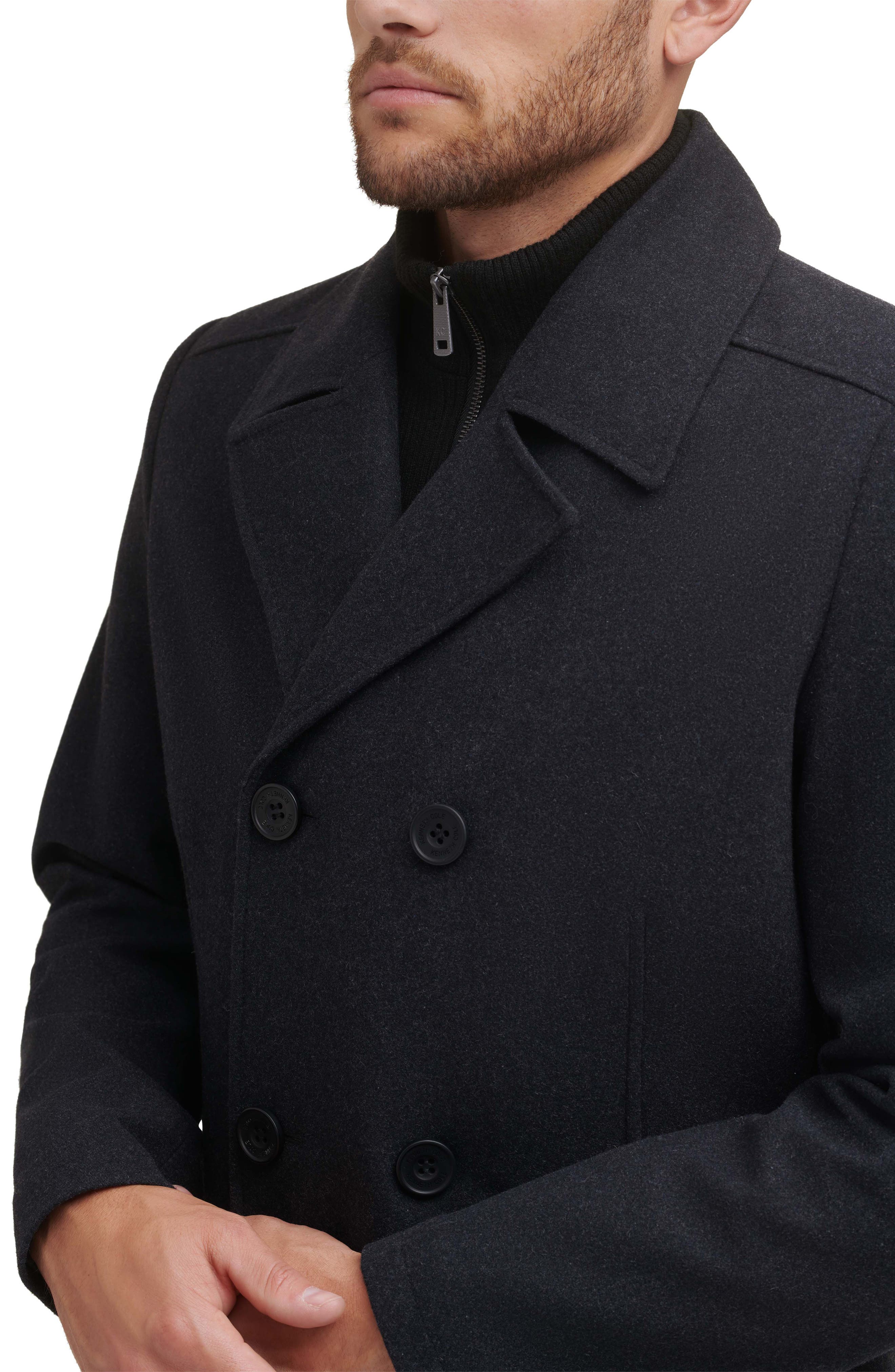 Kenneth Cole New York Classic Wool Peacoat | Nordstromrack