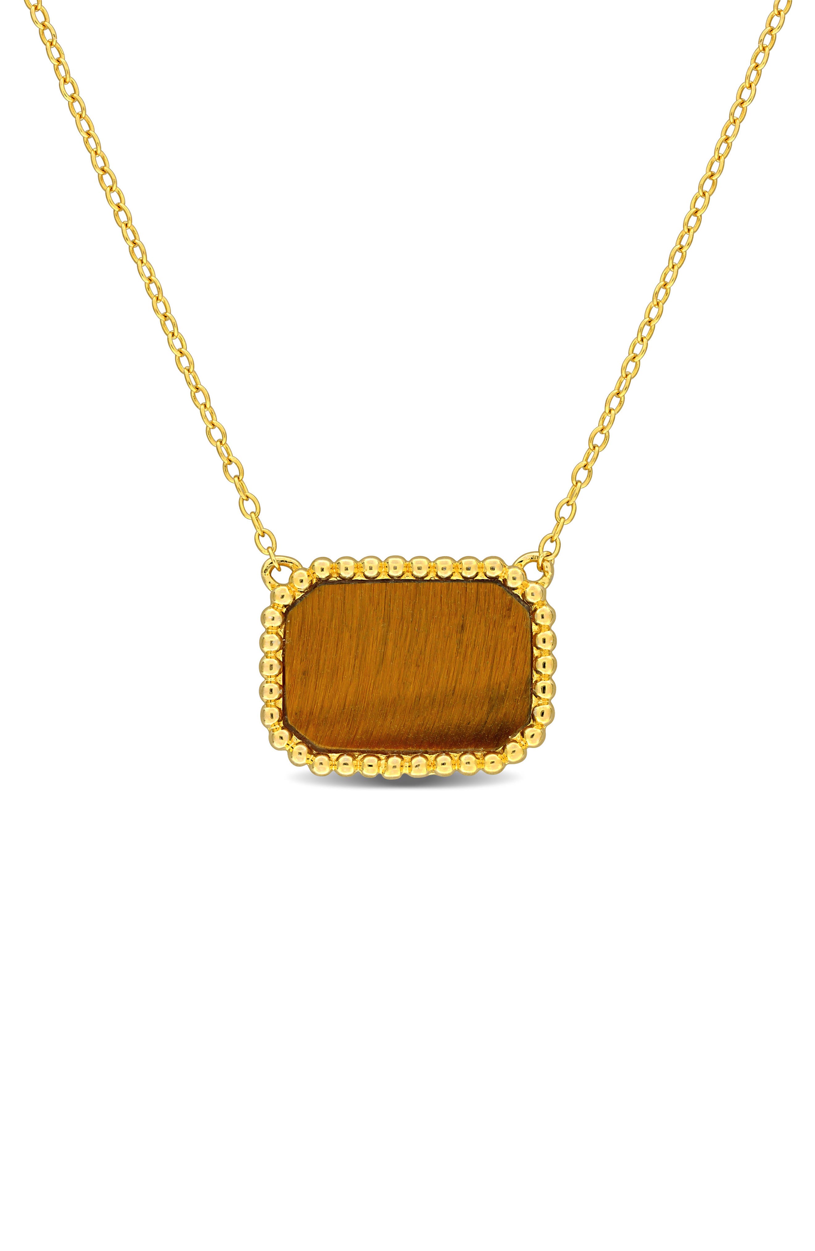 DELMAR Semiprecious Stone Pendant Necklace | Nordstromrack