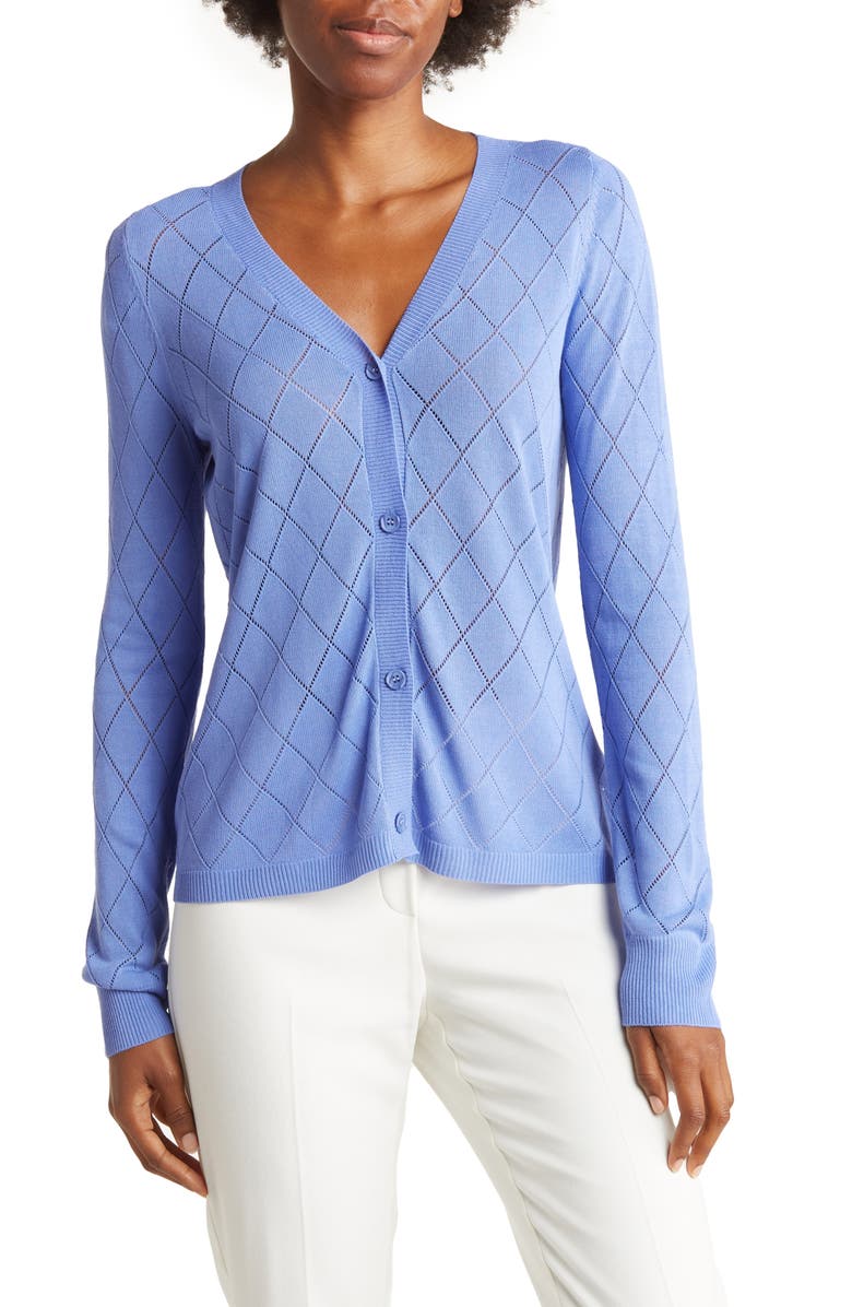 CYRUS High Twist Pointelle Cardigan | Nordstromrack