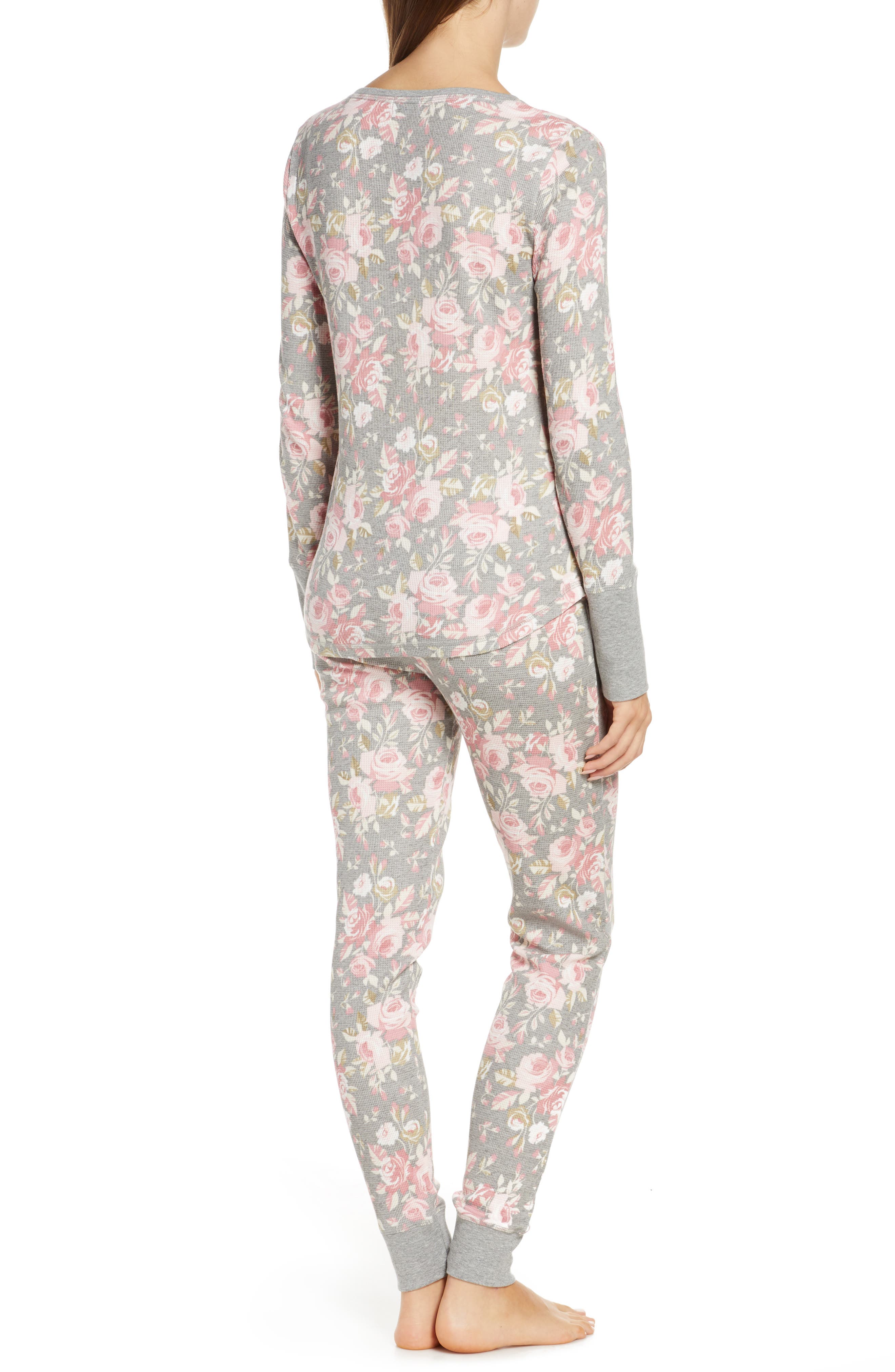 Splendid Print Thermal Pajamas | Nordstromrack