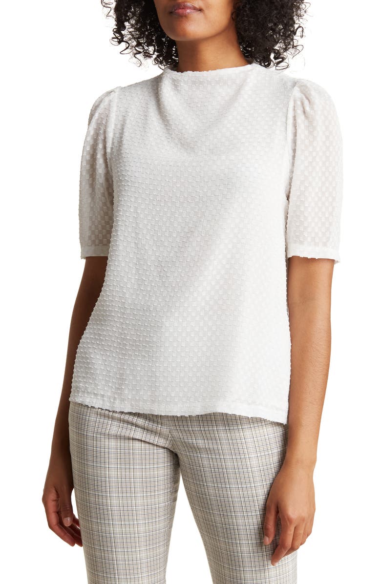 Calvin Klein Clip Dot Elbow Sleeve Top | Nordstromrack