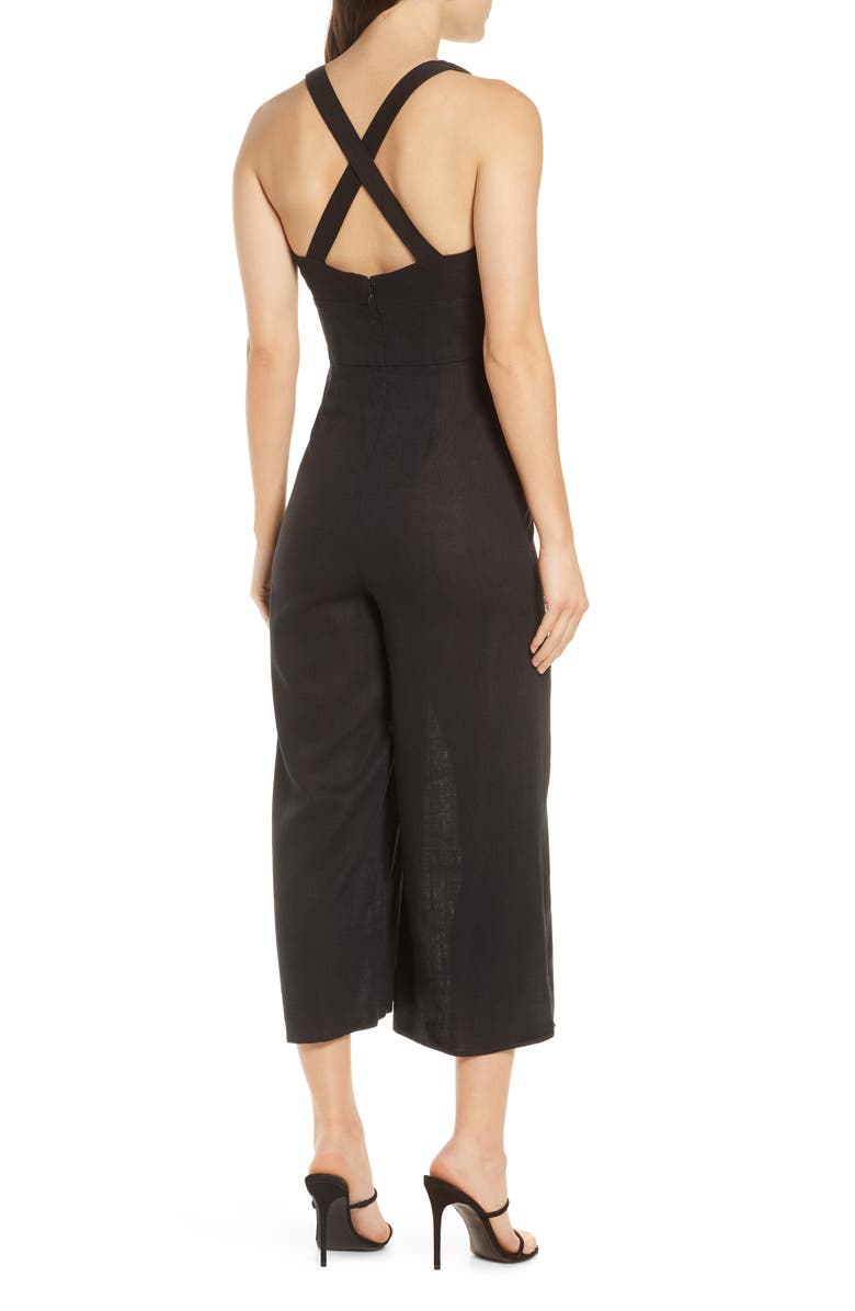 Finders Keepers Sally Crop Wide Leg Jumpsuit | Nordstromrack