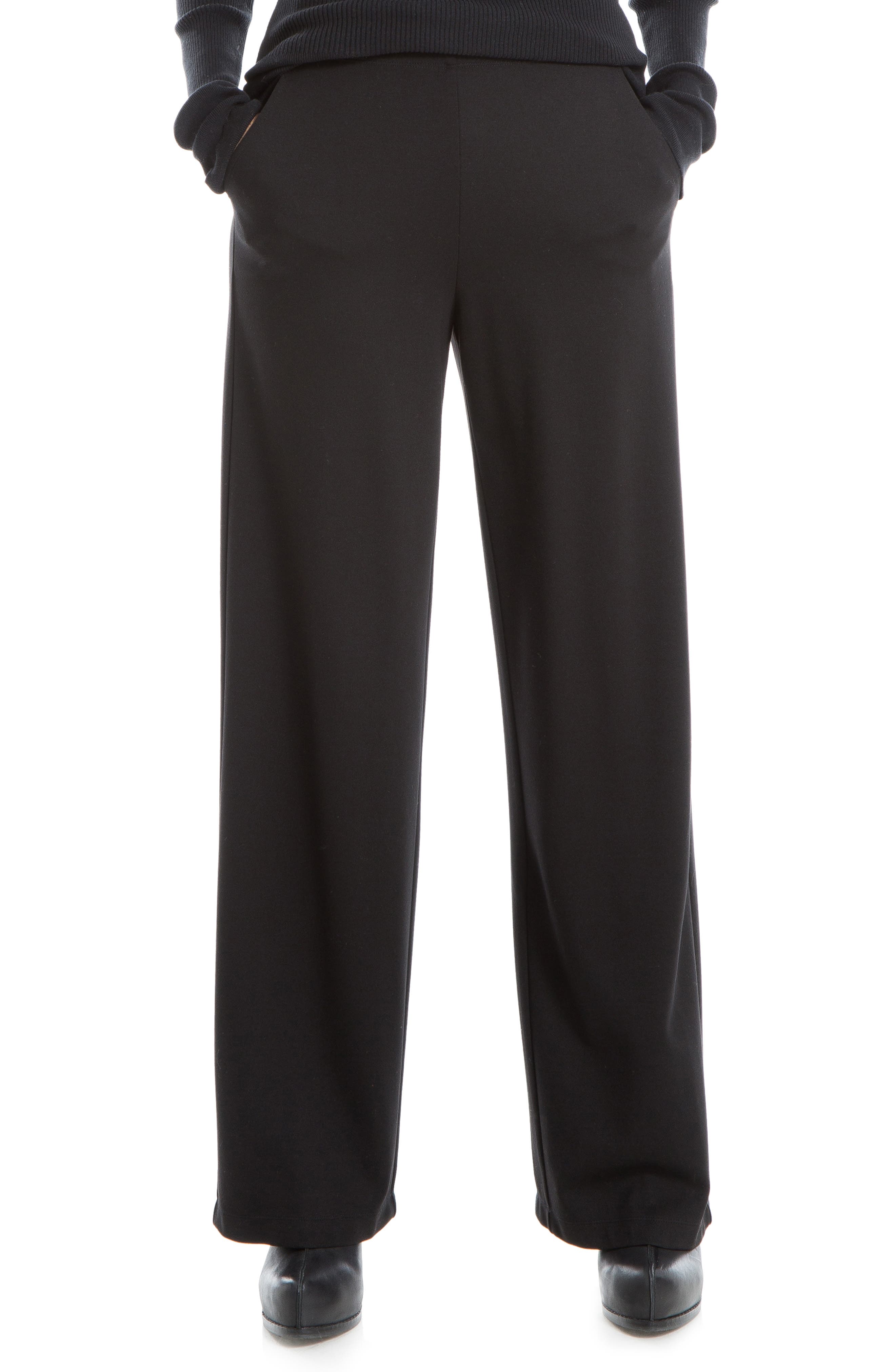 MAX STUDIO Easy Wide Leg Ponte Knit Pants | Nordstromrack