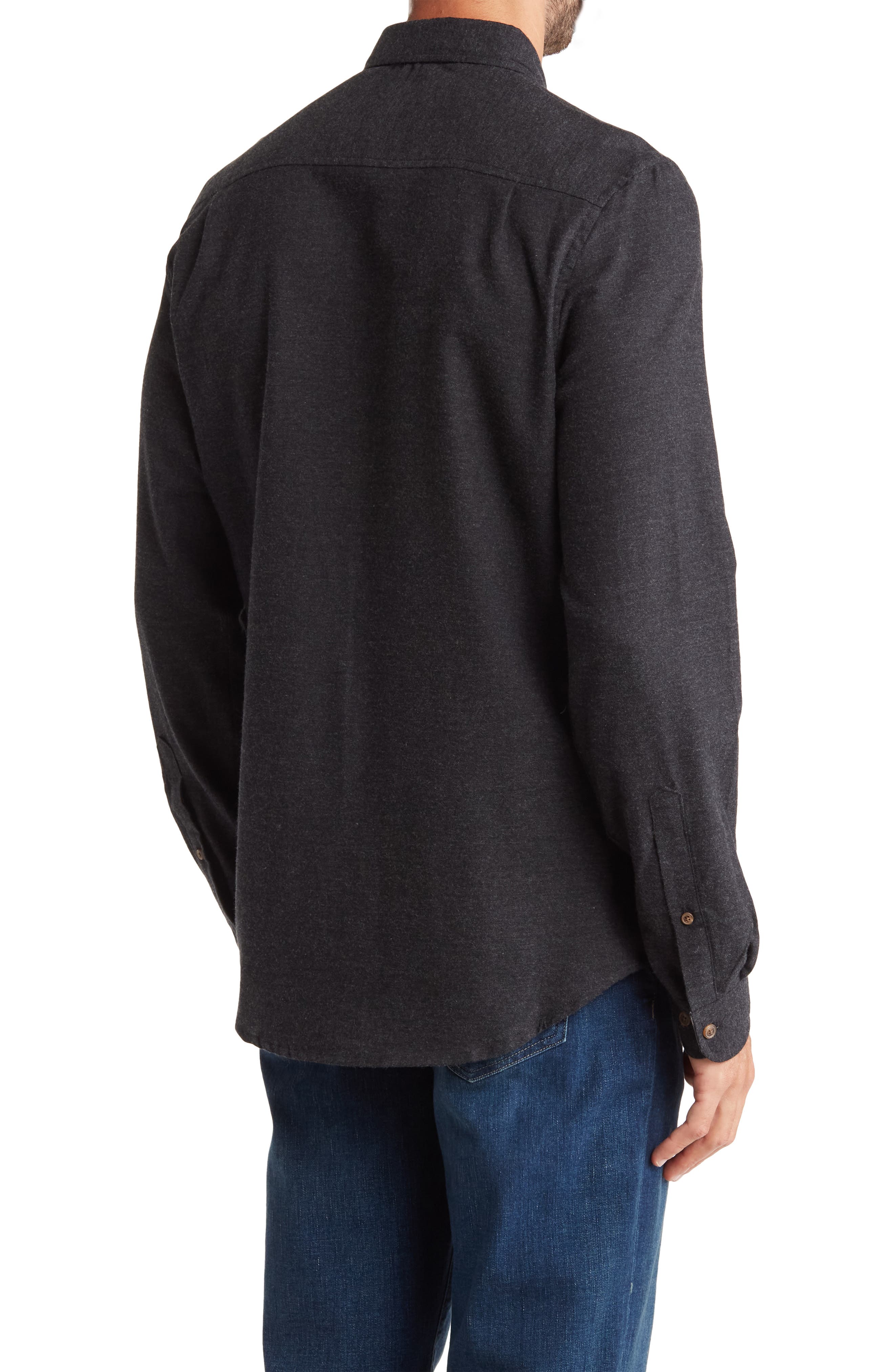 Report Collection Long Sleeve Solid Flannel Shirt | Nordstromrack