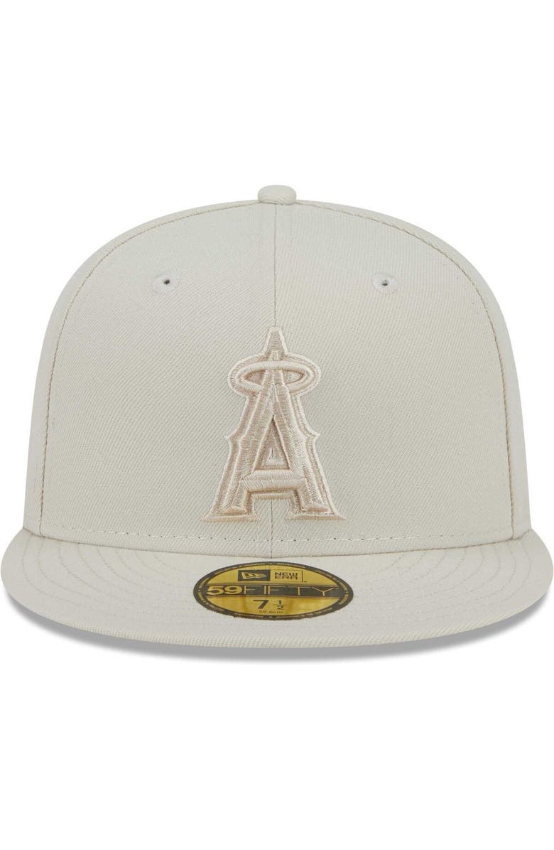 New Era Men's New Era Khaki Los Angeles Angels Tonal 59FIFTY Fitted Hat ...