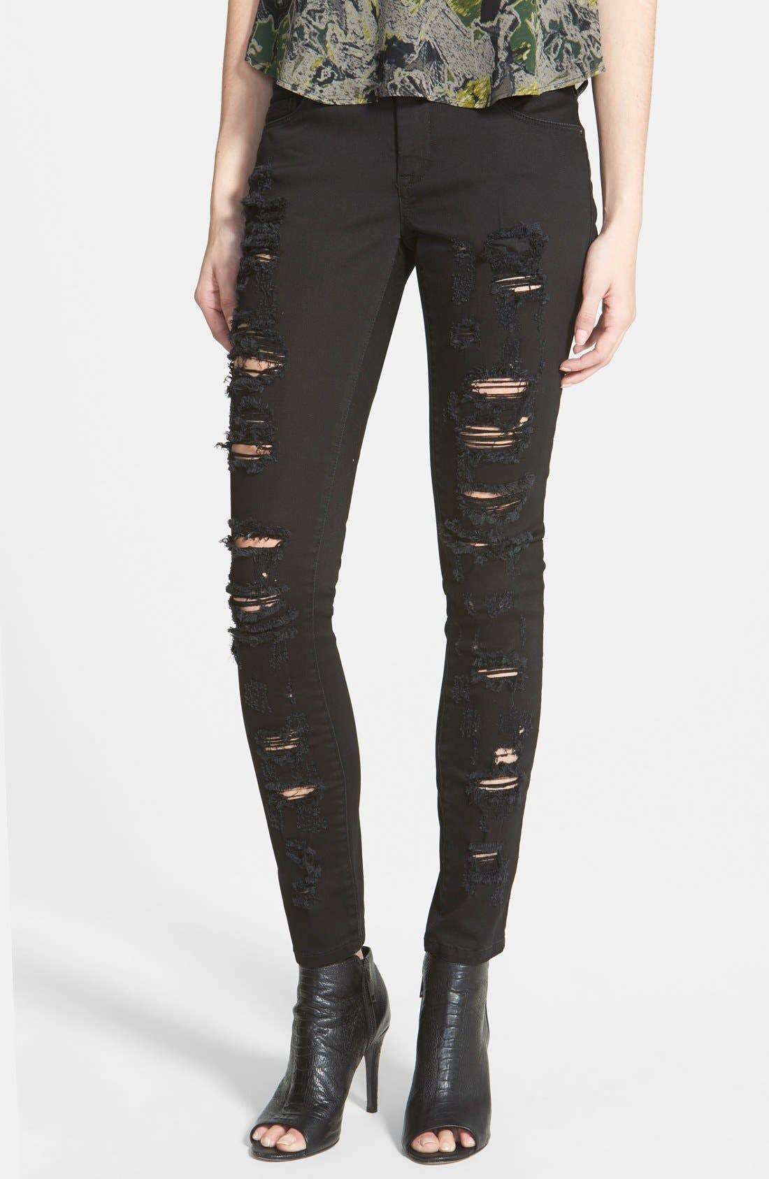 BLANKNYC Shredded Skinny Pants | Nordstrom
