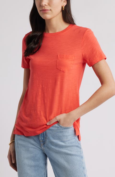 Women's Coral Tops | Nordstrom