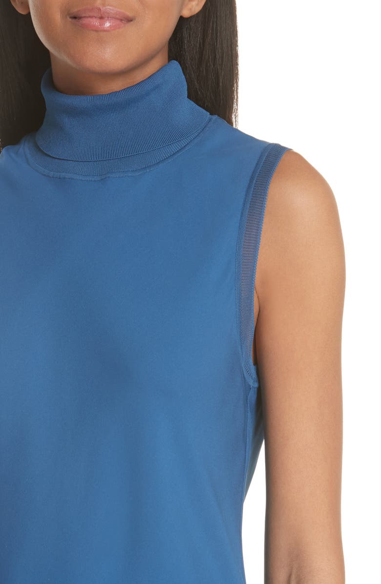 Theory Sleeveless Turtleneck Silk Shell | Nordstrom
