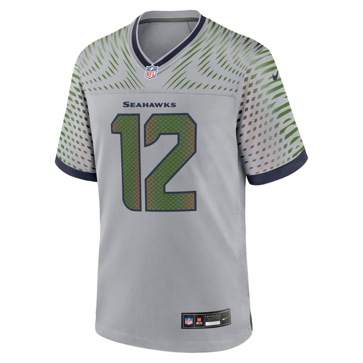Nike Men's Nike 12s Wolf Gray Seattle Seahawks 2025 Rivalries ...