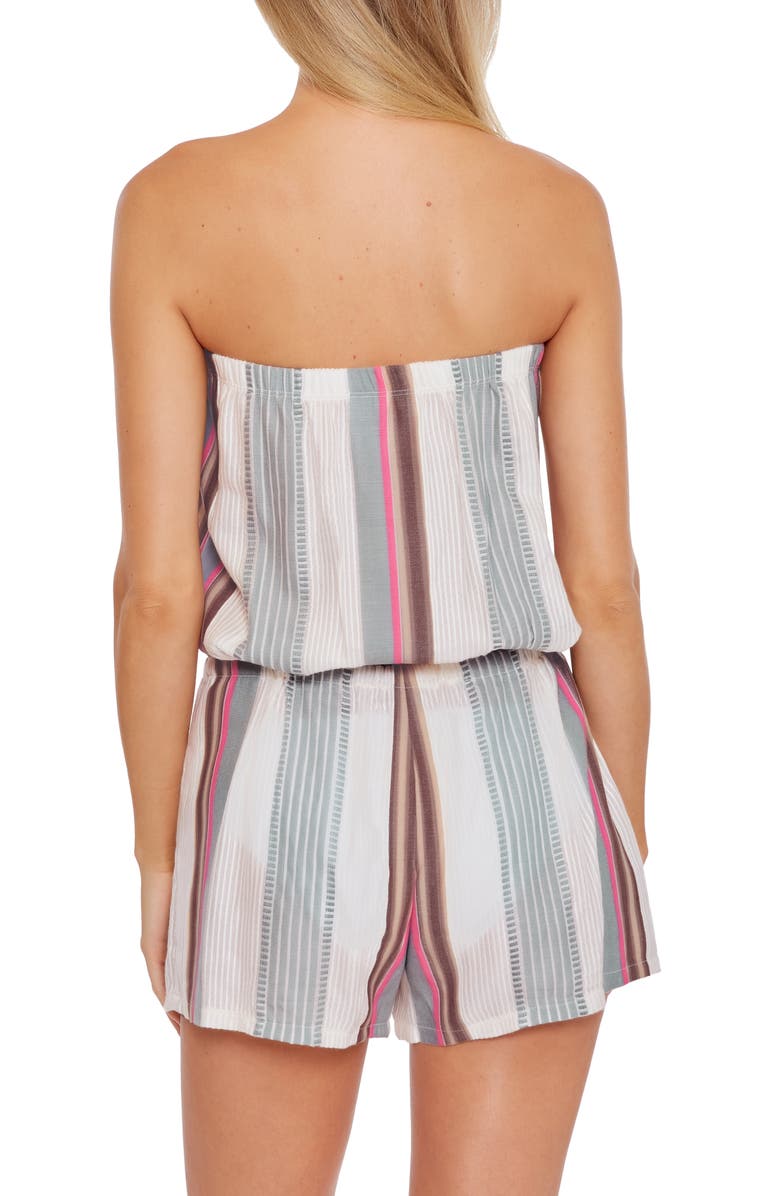 Becca Montego Bay Stripe Jacquard Romper Cover-Up | Nordstromrack