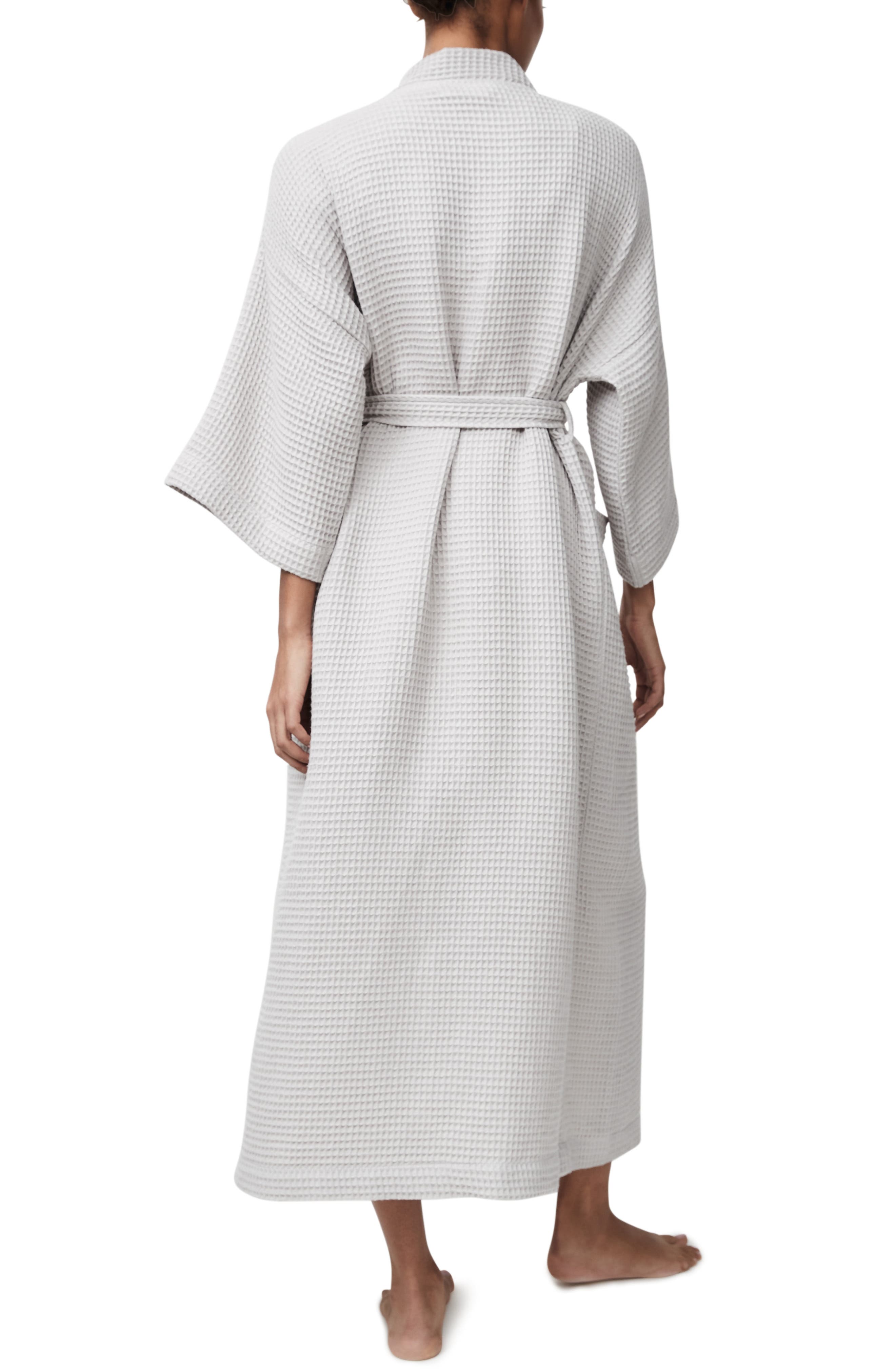The White Company Long Lightweight Waffle Robe | Nordstrom