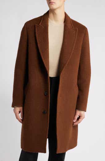 Versace Windowpane Check Wool Blend Coat | Nordstrom Versace Windowpane Check Wool Blend Coat | Nordstrom