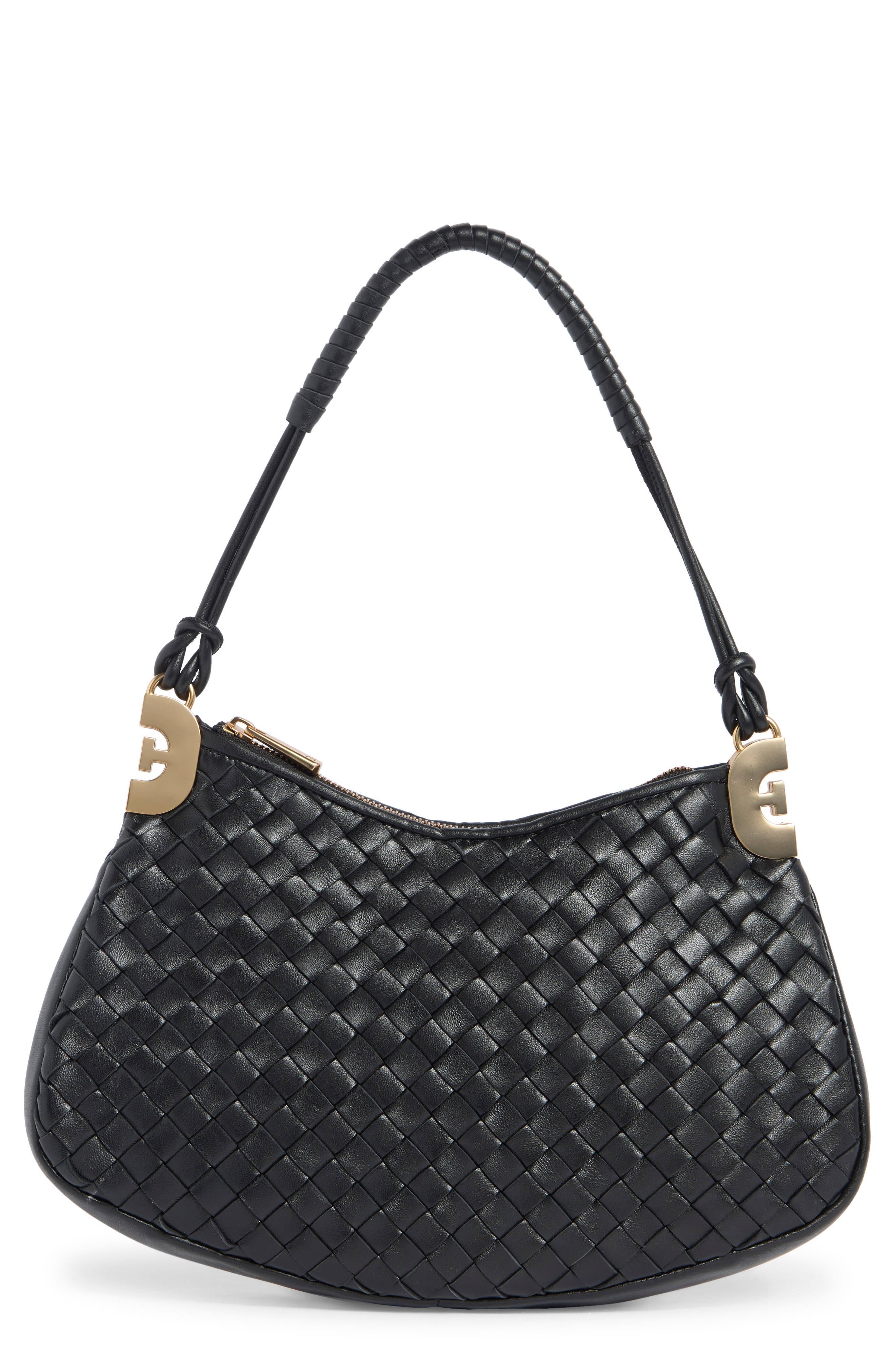 Sam Edelman Chrsty Woven Leather Shoulder Bag | Nordstromrack