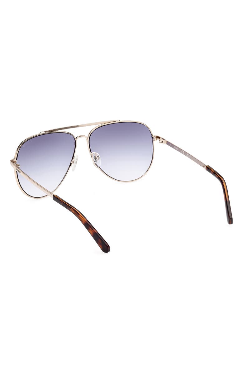 GUESS 62mm Oversize Gradient Aviator Sunglasses | Nordstrom