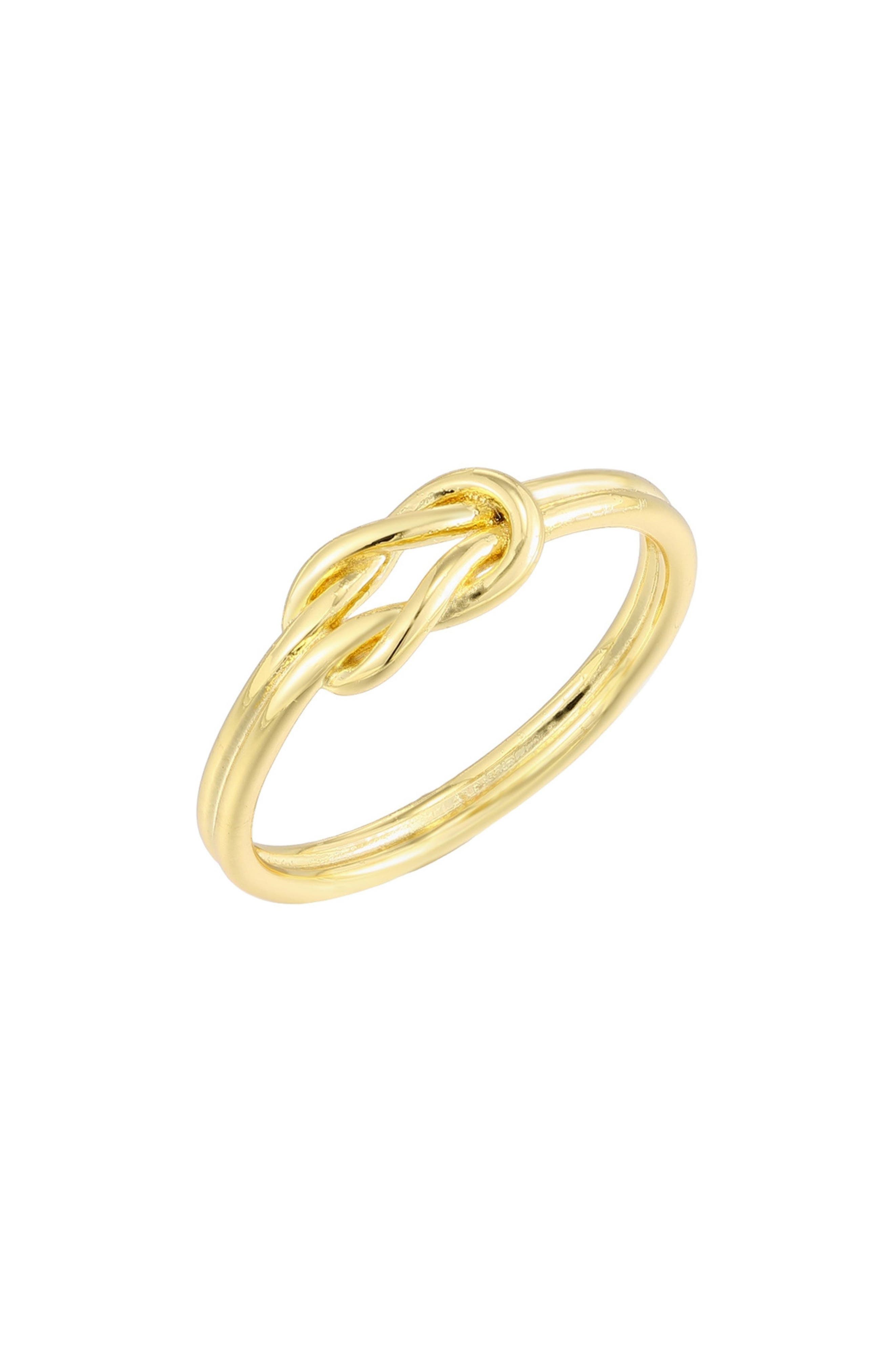 Adornia 14K Gold Plated Double Knot Ring | Nordstromrack
