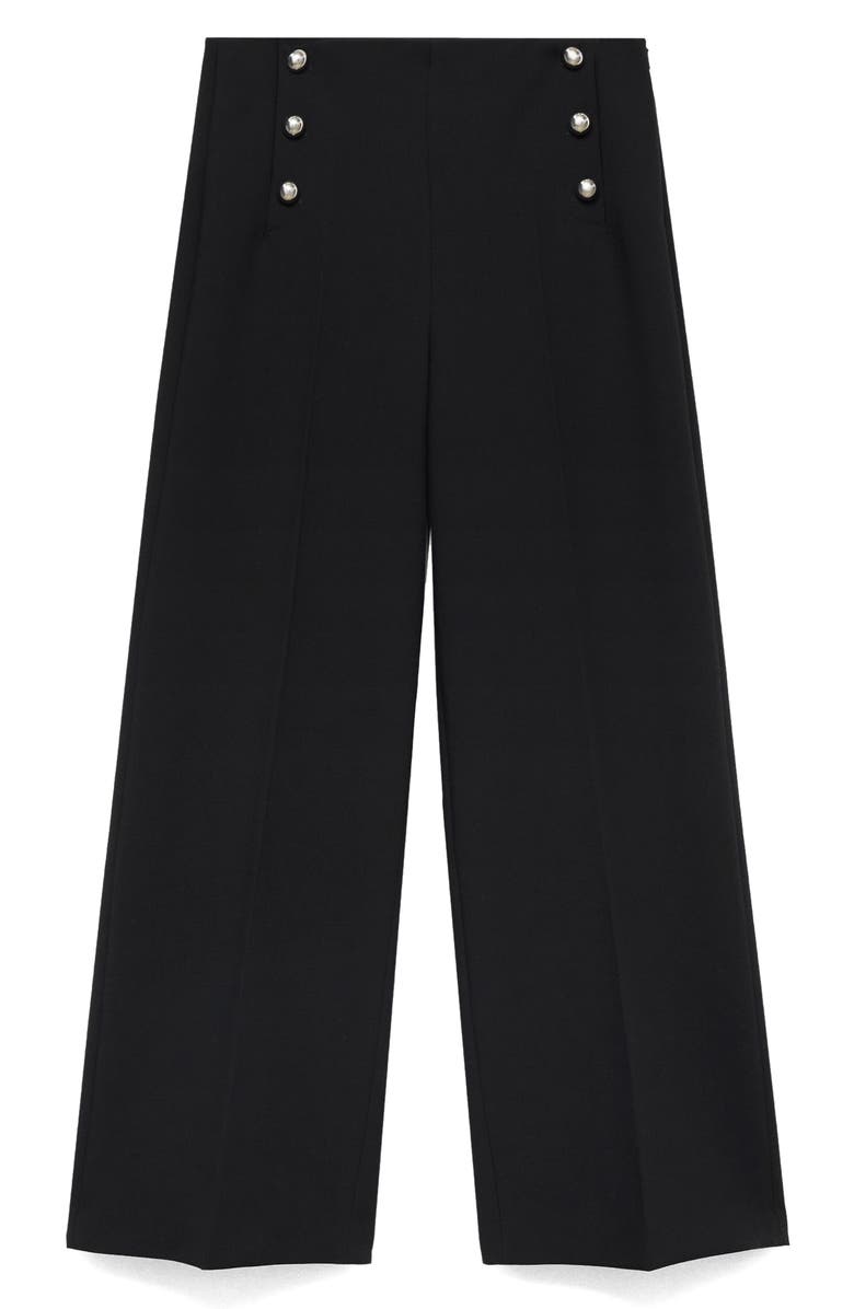 MANGO Button Wide Leg Pants | Nordstromrack