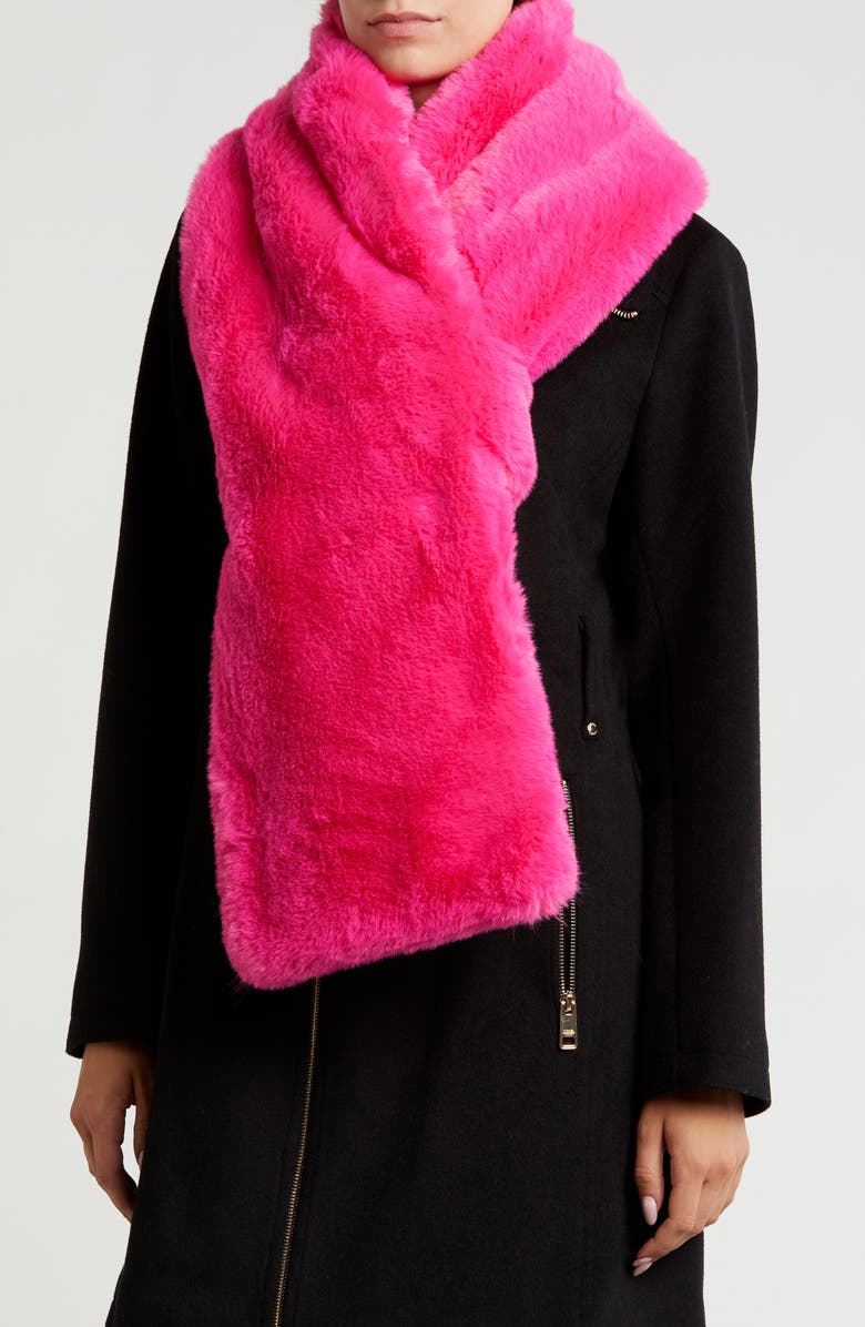 Kurt Geiger London Poppy Faux Fur Pull Through Scarf | Nordstromrack