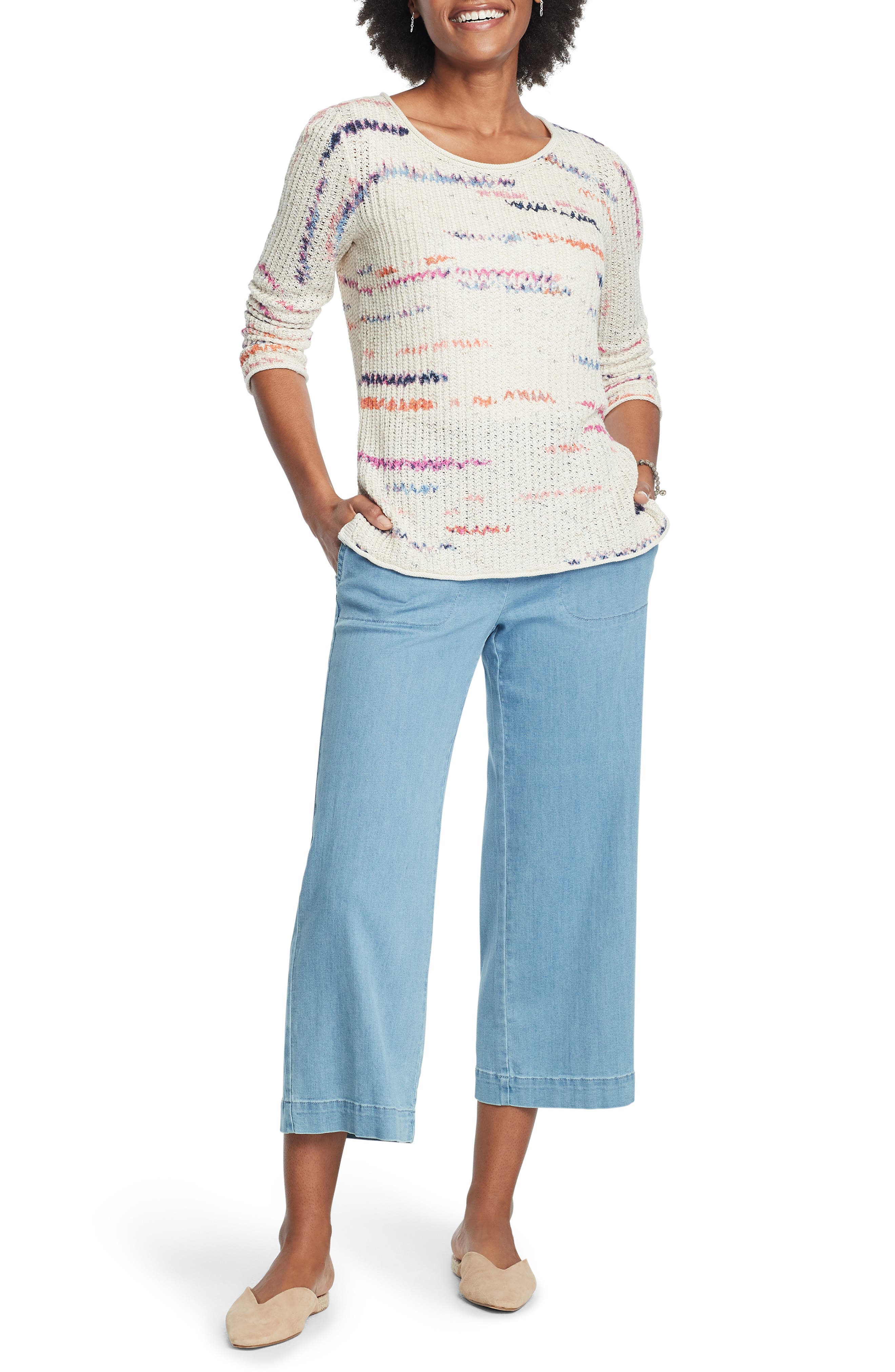 NIC+ZOE Sunset Stripe Sweater | Nordstromrack