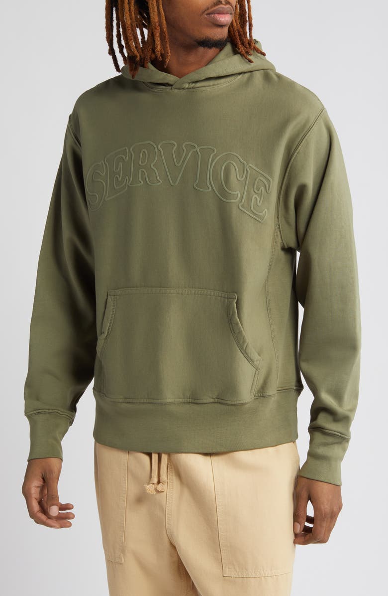 Service Works Arch Logo Organic Cotton Graphic Hoodie | Nordstromrack