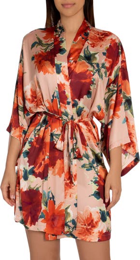 Midnight Bakery Oriana Floral Satin Robe | Nordstrom