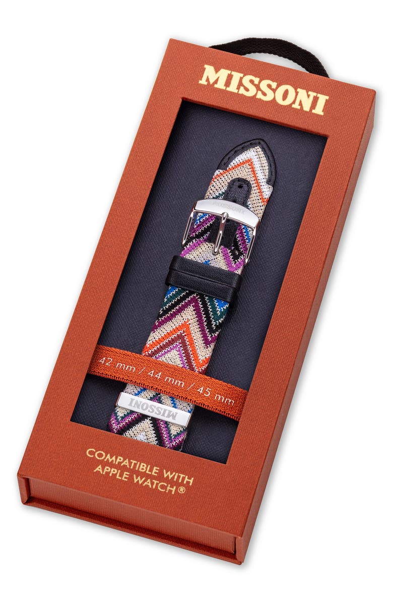 Missoni Multicolor Authentic Zigzag 24mm Textile Apple Watch® Watchband ...