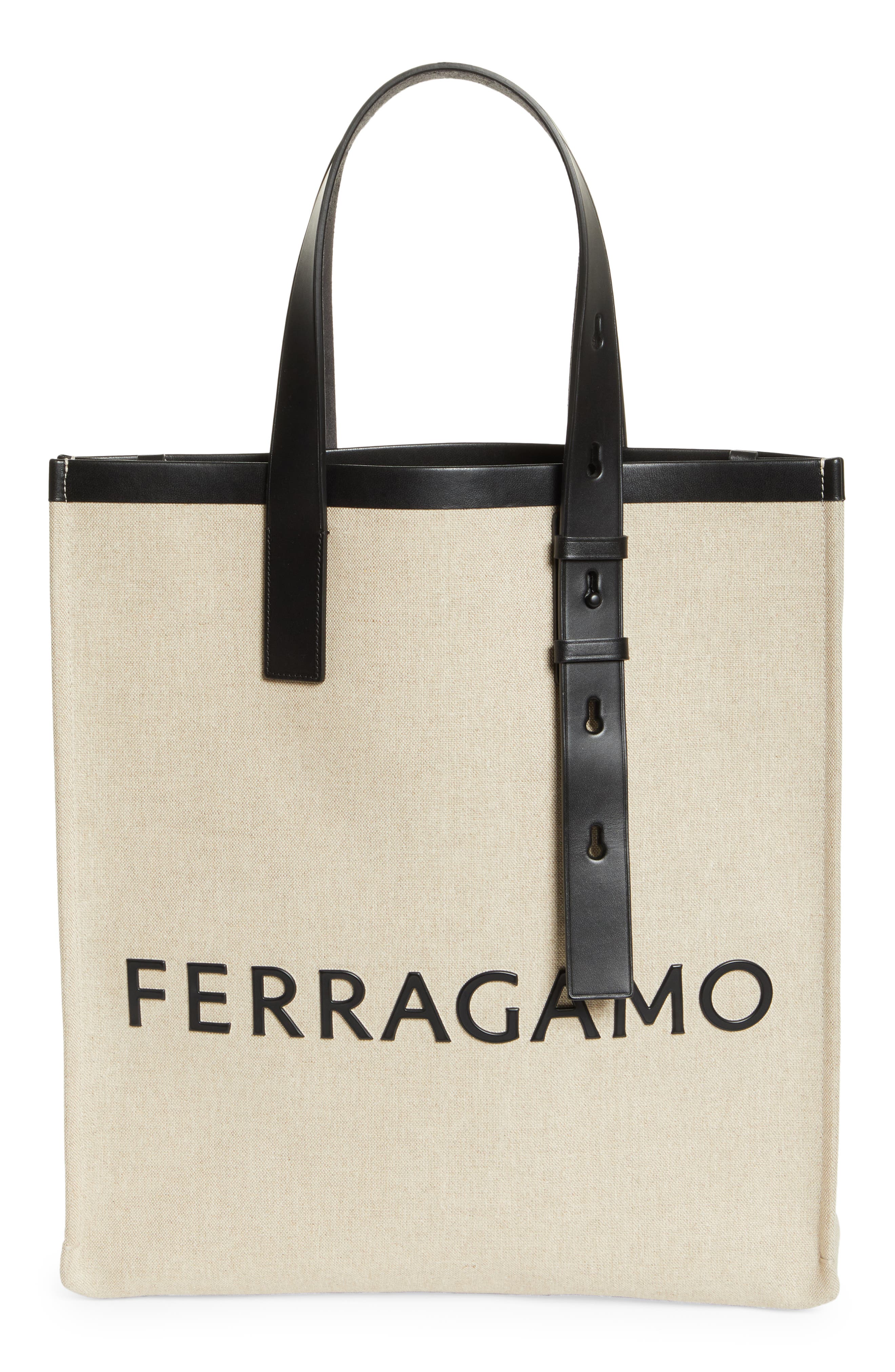 FERRAGAMO Logo Canvas Tote Bag with Removable Pouch | Nordstromrack