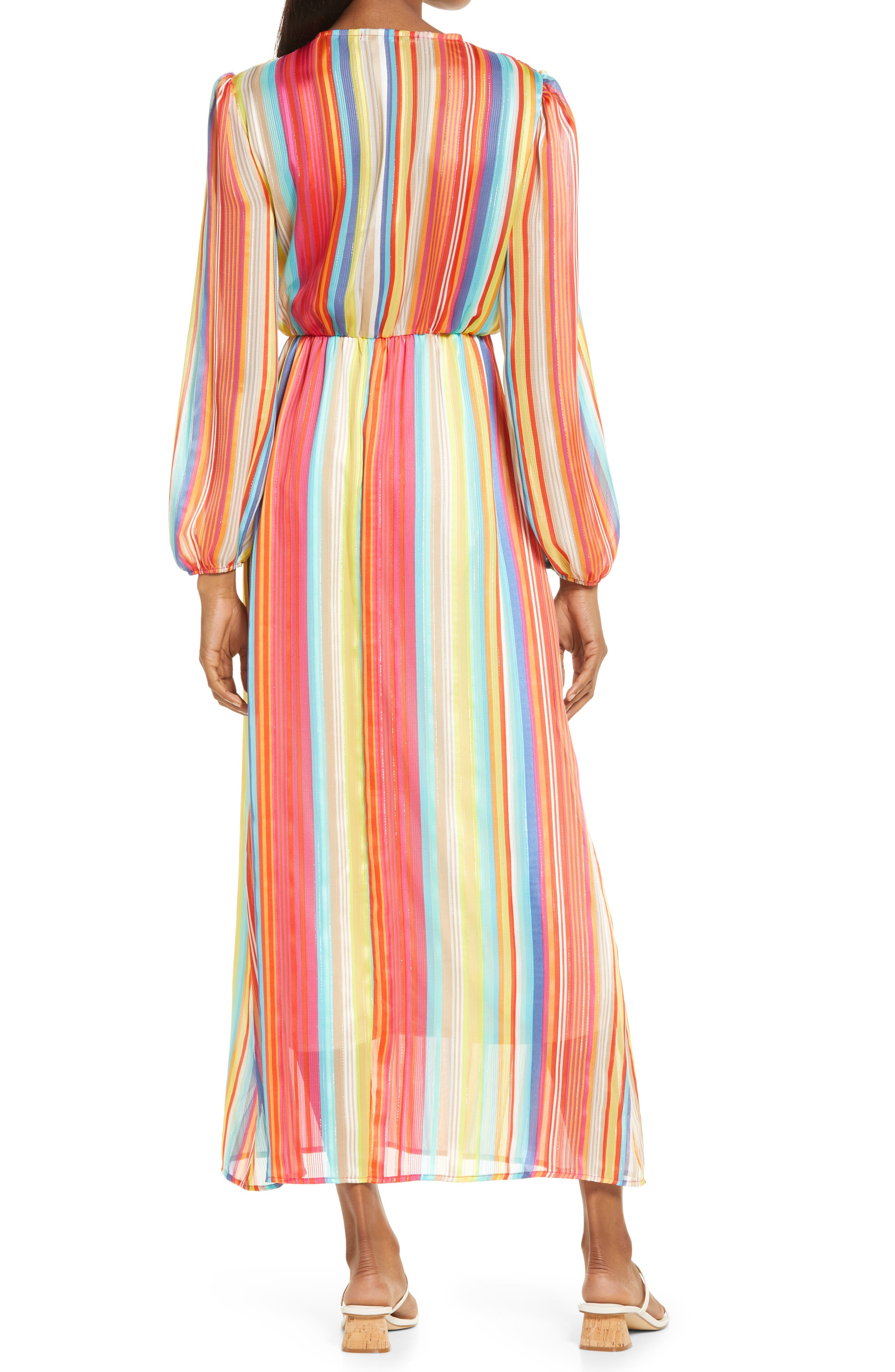 Rainbow Long Sleeve Maxi Dress (Women) | Nordstromrack