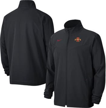 Nike Men's Nike Black Iowa State Cyclones 2021 Sideline Full-Zip Jacket ...