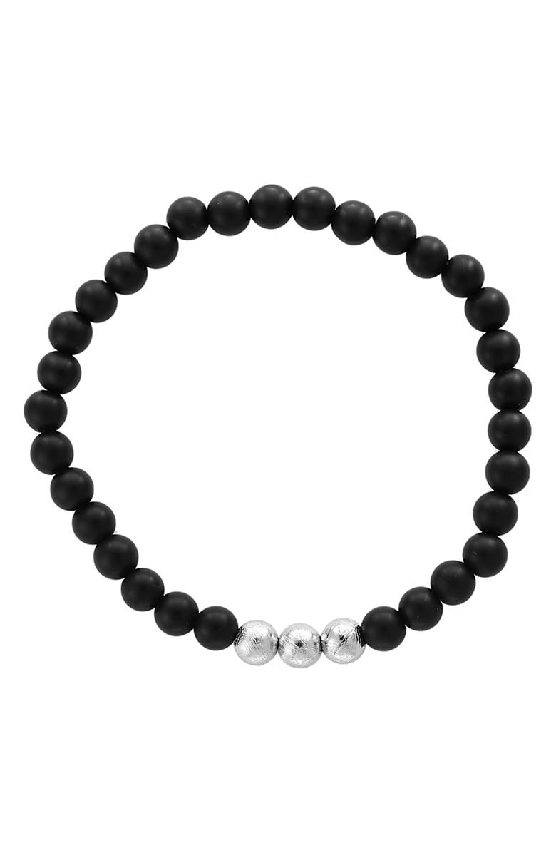 EFFY Men's Meteorite & Onyx Stretch Bracelet | Nordstromrack