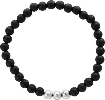 EFFY Men's Meteorite & Onyx Stretch Bracelet | Nordstromrack