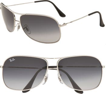 Ray-Ban Square 64mm Wrap Aviator Sunglasses | Nordstrom