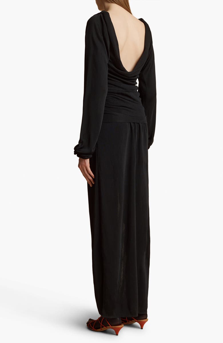 Khaite Fable Ruched Long Sleeve Dress | Nordstromrack