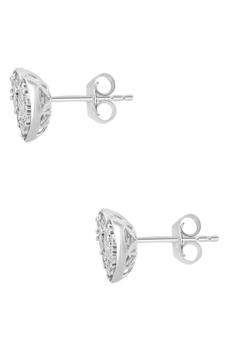 EFFY Sterling Silver Diamond Heart Stud Earrings - 0.22 ctw | Nordstromrack