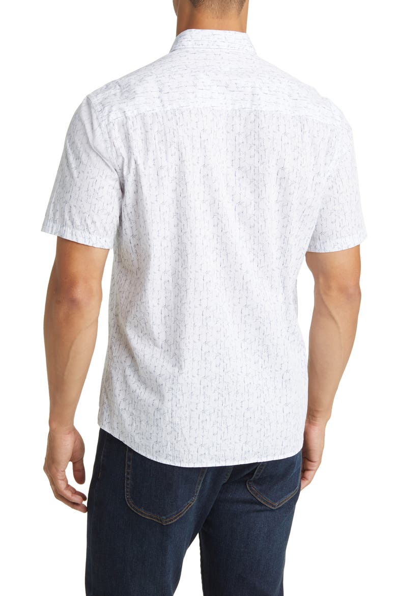 Bozeman Scratch Print Short Sleeve Button-Up Shirt (Men) | Nordstromrack