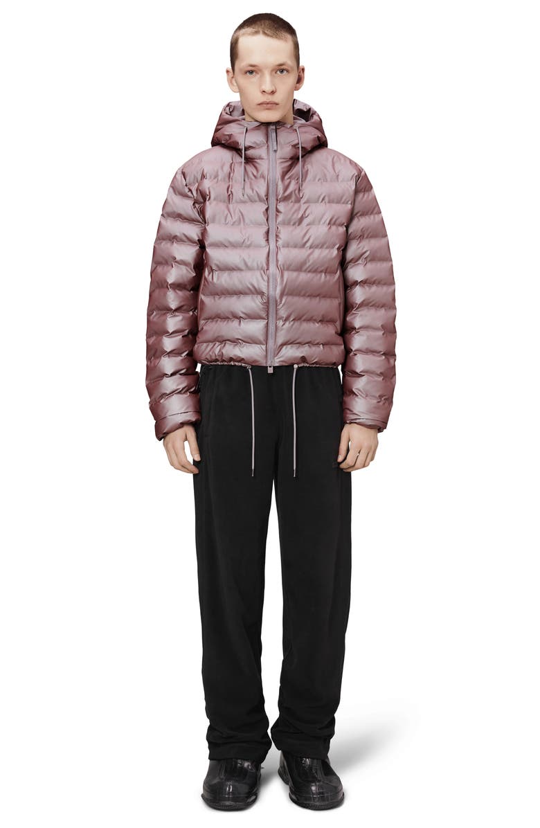 Rains Lohja Waterproof Hooded Short Puffer Jacket | Nordstromrack