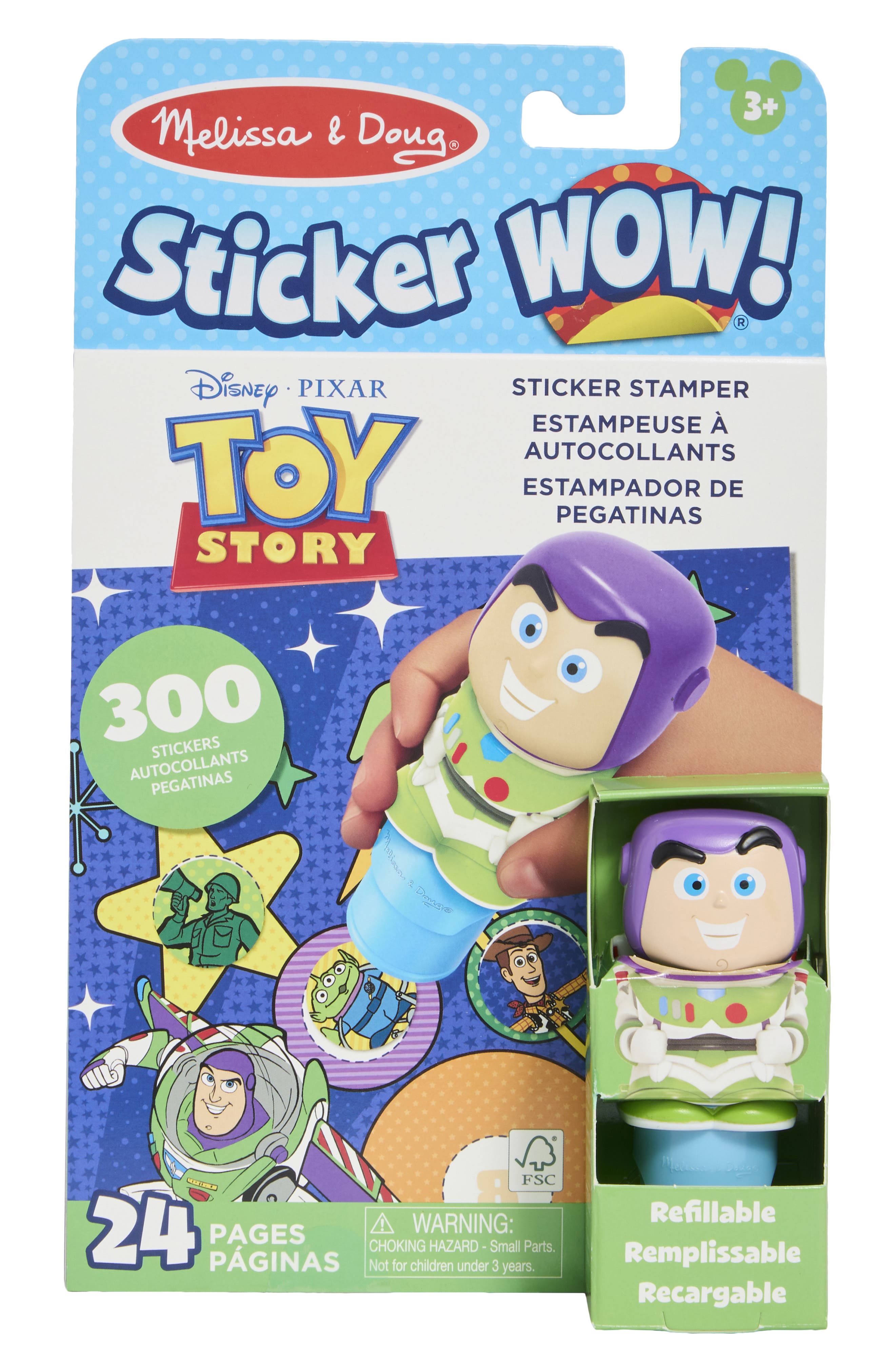 Melissa & Doug Sticker Wow! x Disney® Toy Story Buzz Lightyear Kit ...