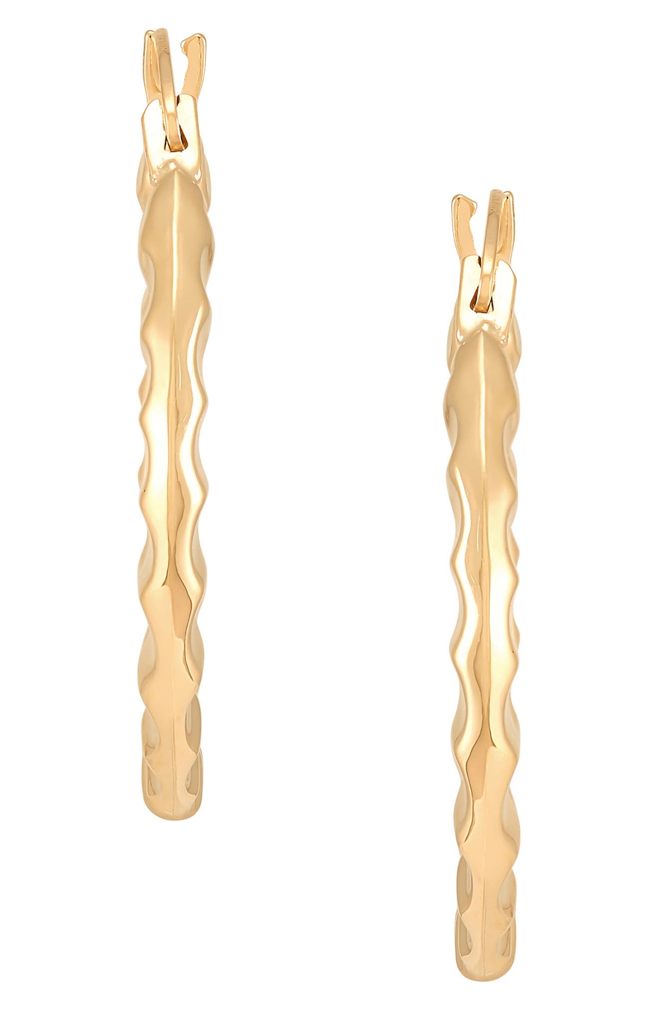 Frankie & Zoe Ribbed Hoop Earrings | Nordstromrack