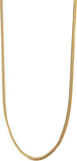 Argento Vivo Sterling Silver Flat Snake Chain Necklace | Nordstrom