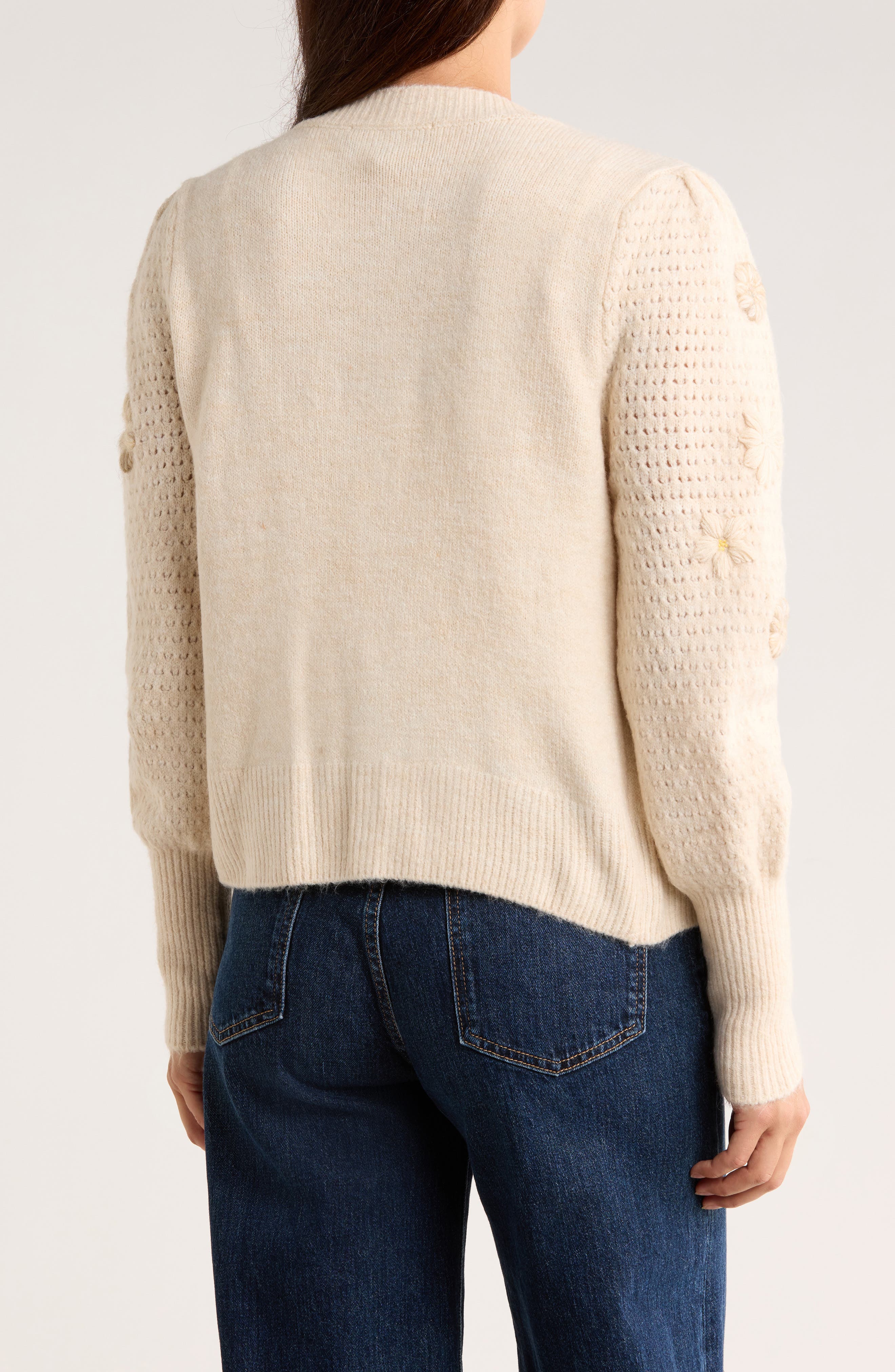 NVLT Flower Embroidered Cardigan | Nordstromrack