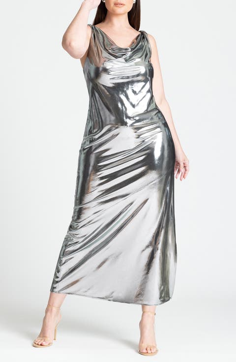 Metallic Plus Size Dresses for Women | Nordstrom