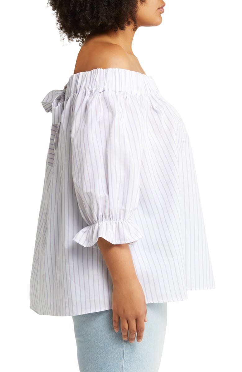 HARSHMAN Gruner Off the Shoulder Cotton & Linen Top | Nordstrom