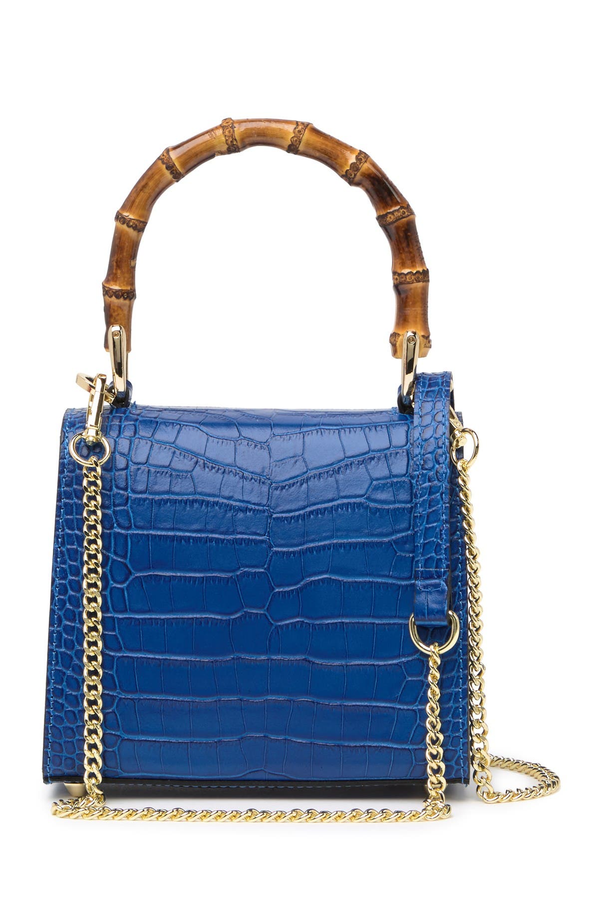 Persaman New York Bellissimo Croc Embossed Leather Satchel | Nordstromrack